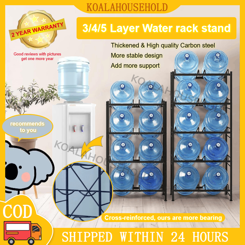 3/4/5 layer Water dispenser rack stand Thickened High-quality carbon ...