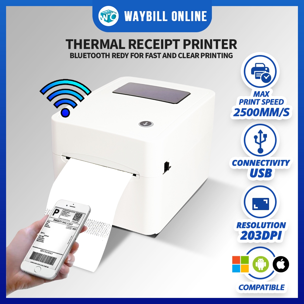 CC480 Waybill Printer Bluetooth/USB Heavy Duty Thermal Label/Barcode ...