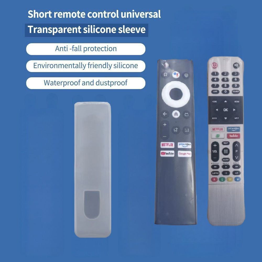 Remote Control Cover Silicone Transparent TV Remote Control Case Dust ...