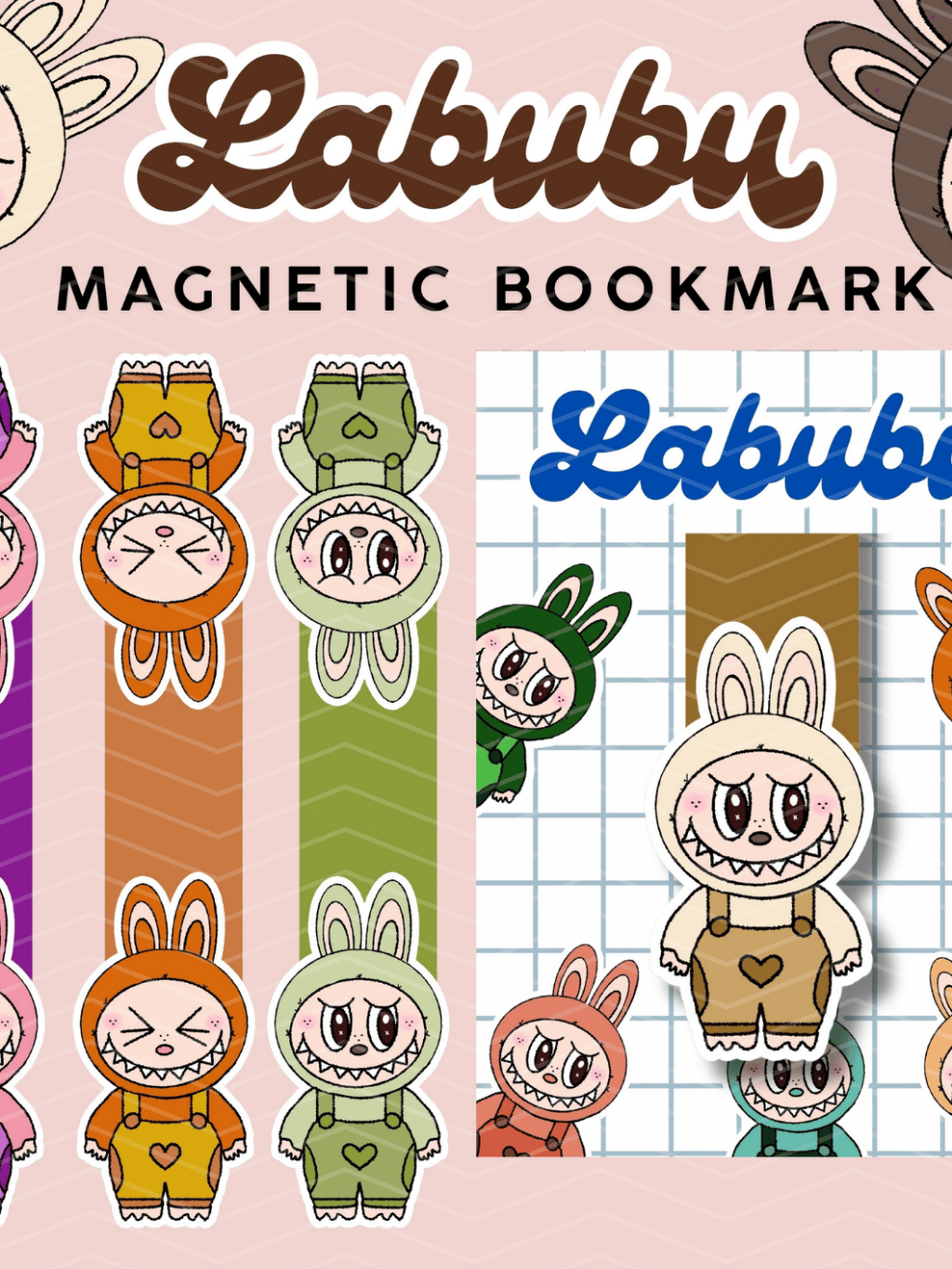 LAMINATED LABUBU BOOKMARKS | Shopee Philippines