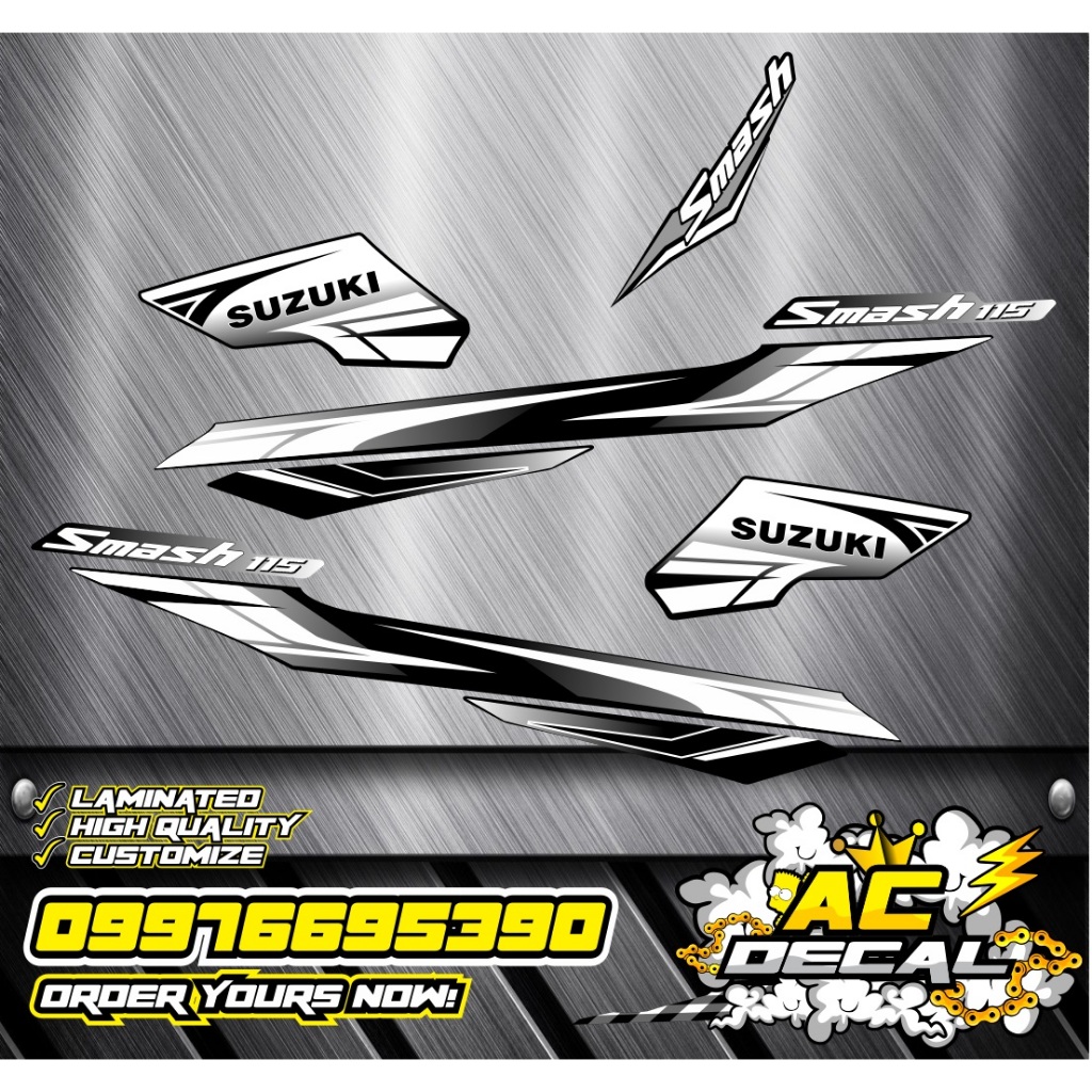 SUZUKI SMASH 2016 MODEL DECALS | Shopee Philippines