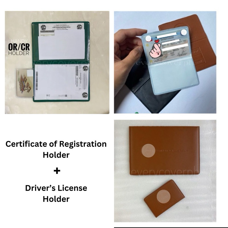 BUNDLE OR CR HOLDER (Hardbound) and DRIVERS LICENSE(Soft & Lightweight ...