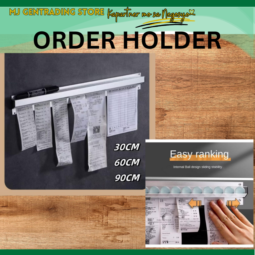 Order Slip Holder Bill Receipt Hanging Rack Ticket Clip Hanger shp4 ...