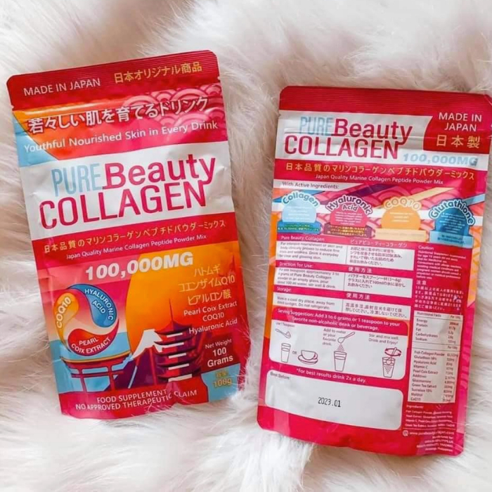 Pure Beauty Collagen Powder Collagen 100g | Shopee Philippines