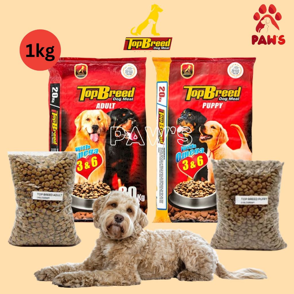 1kg Repack TOPBREED Top Breed Adult Puppy Dog Meal Dog Dry Food Pet Essentials Dog Food PAW'S PH ...