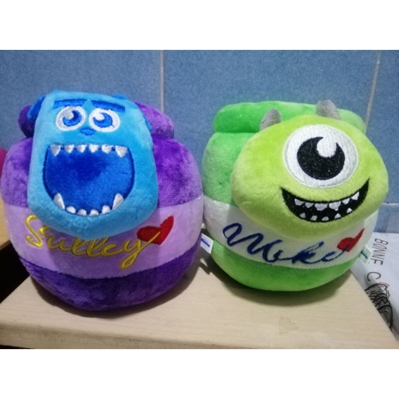 Disney Monsters Inc Sully and Alien plush holders set | Shopee Philippines
