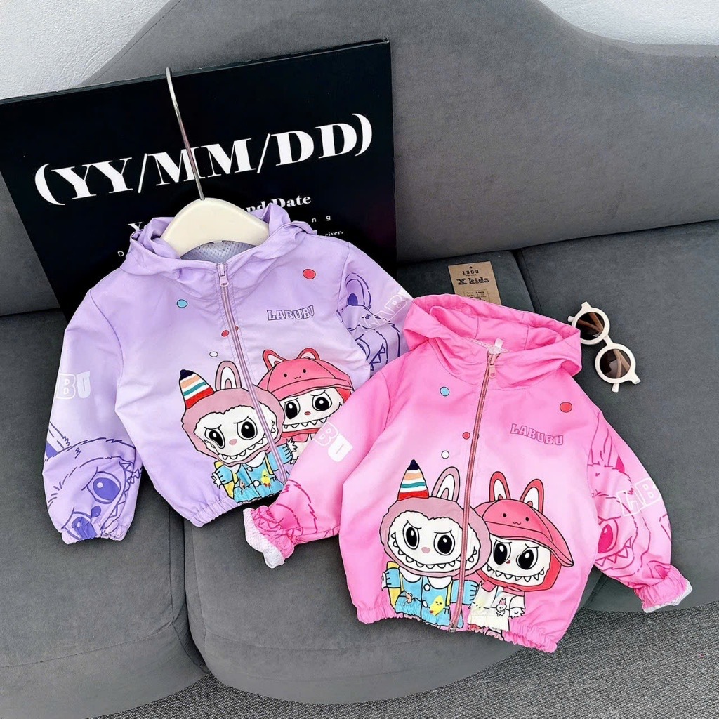 Girl Hoodie Jacket Labubu design 2-layer fabric | Shopee Philippines