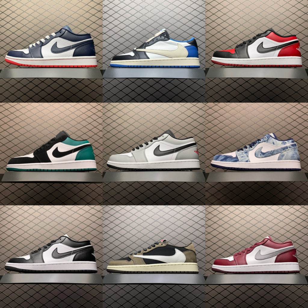 100% OEM J1 Low cut red retro Ember Glow black panda blue white ...