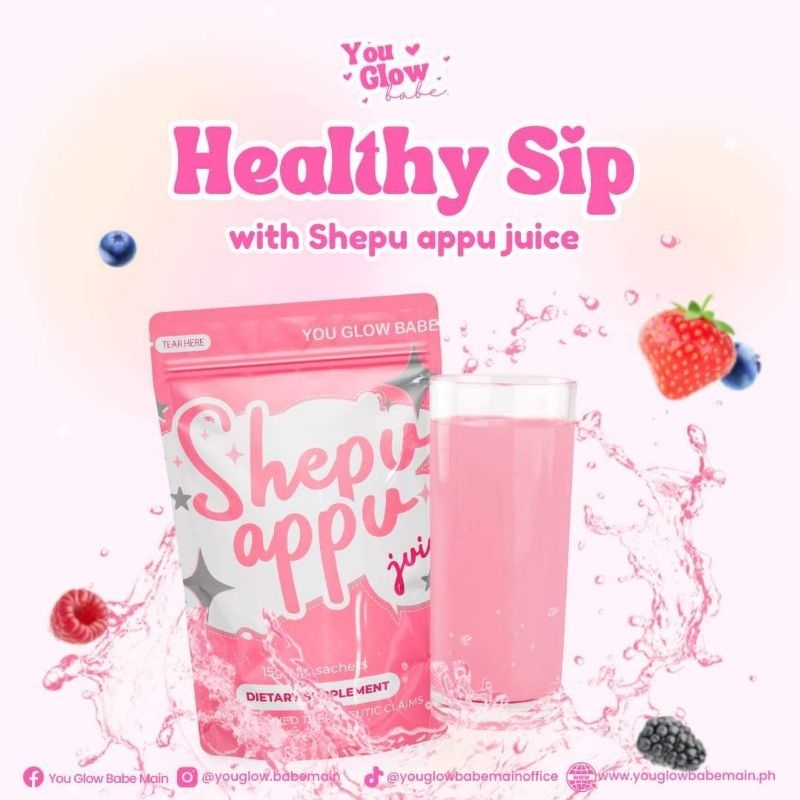 PRE-ORDER You glow babe Shepu appu drinks by beauty white | Shopee ...