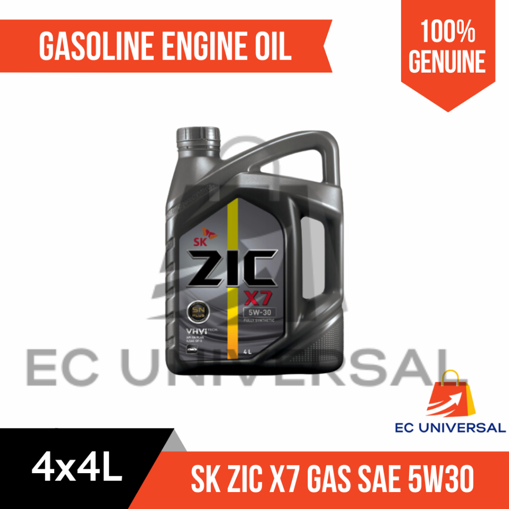 SK ZIC X7 5W-30 Fully Synthetic Engine Oil 4L Piece | EC UNIVERSAL | Shopee Philippines