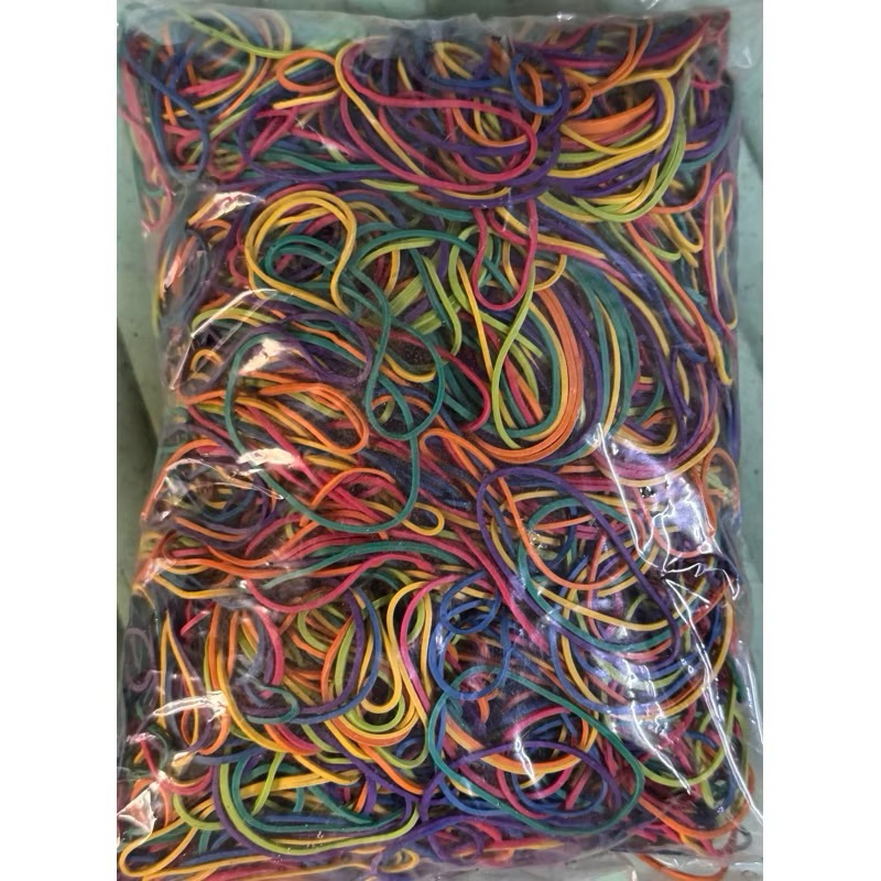 Best Seller Rubber Band / Goma Assorted Color 1kg | Shopee Philippines