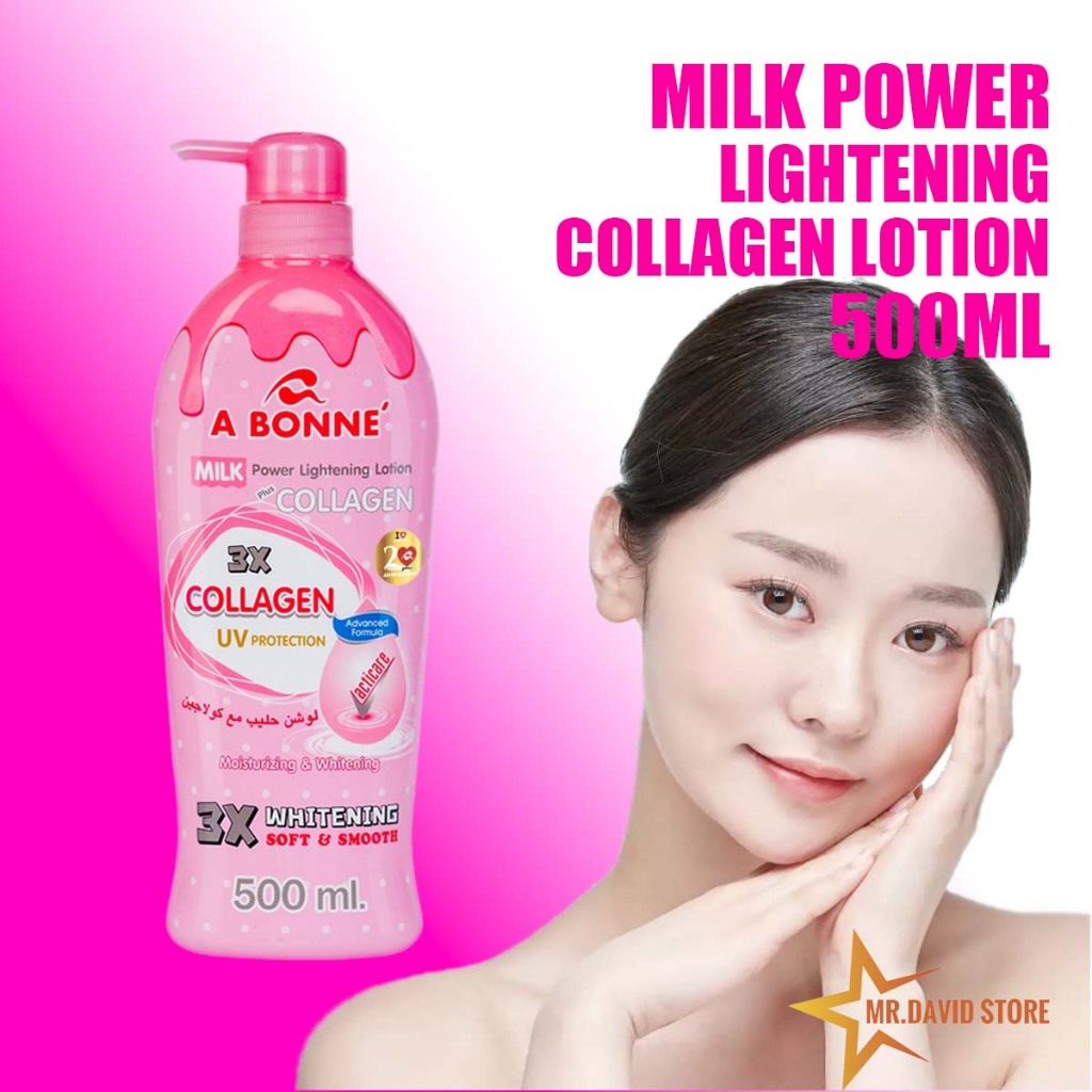 Abonne Milk Power Lightening Collagen Lotion 500ML | Shopee Philippines