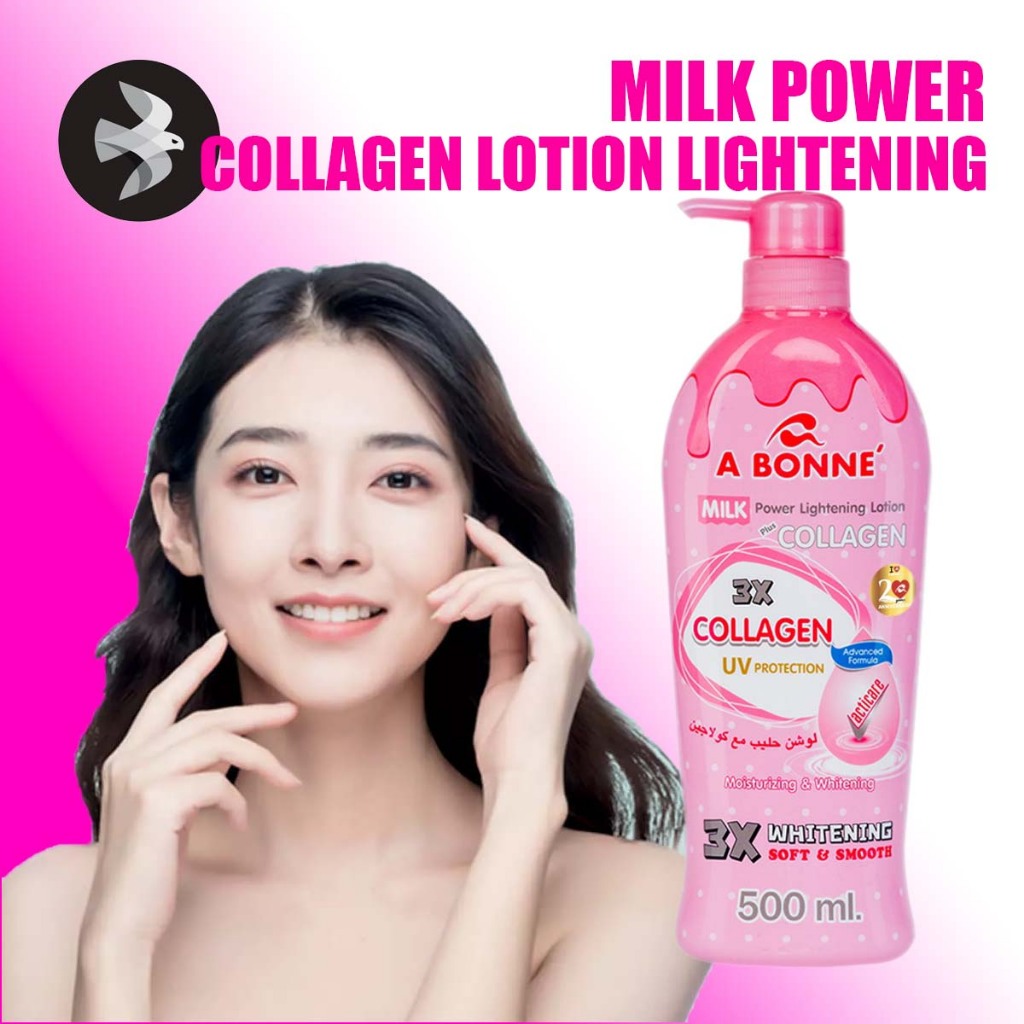 A Bonné Milk Lightening Collagen Lotion 500ml | Shopee Philippines