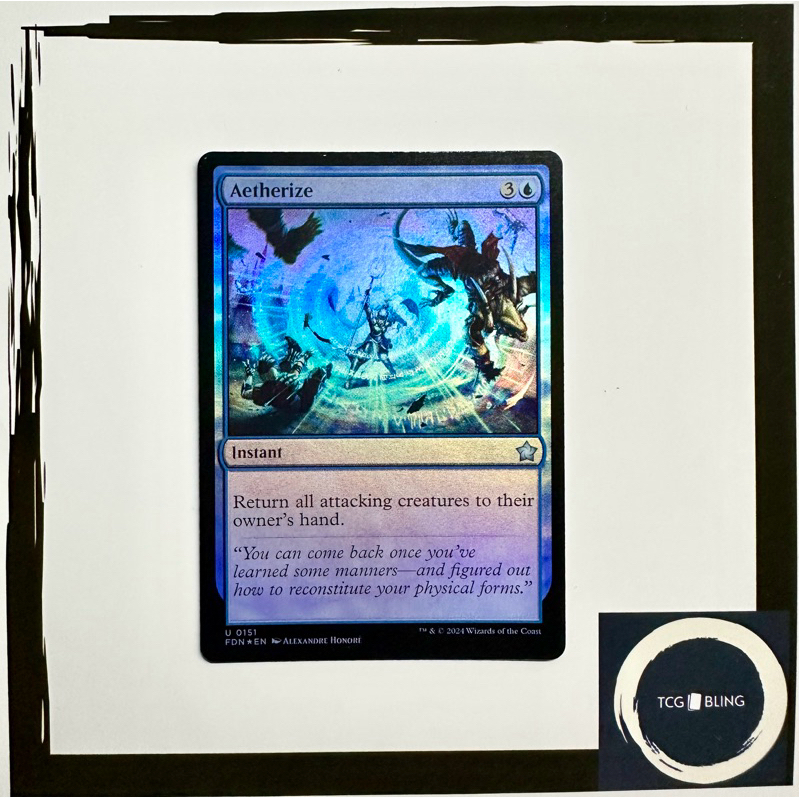 Aetherize MTG - Foundations (Normal Foil) | Shopee Philippines