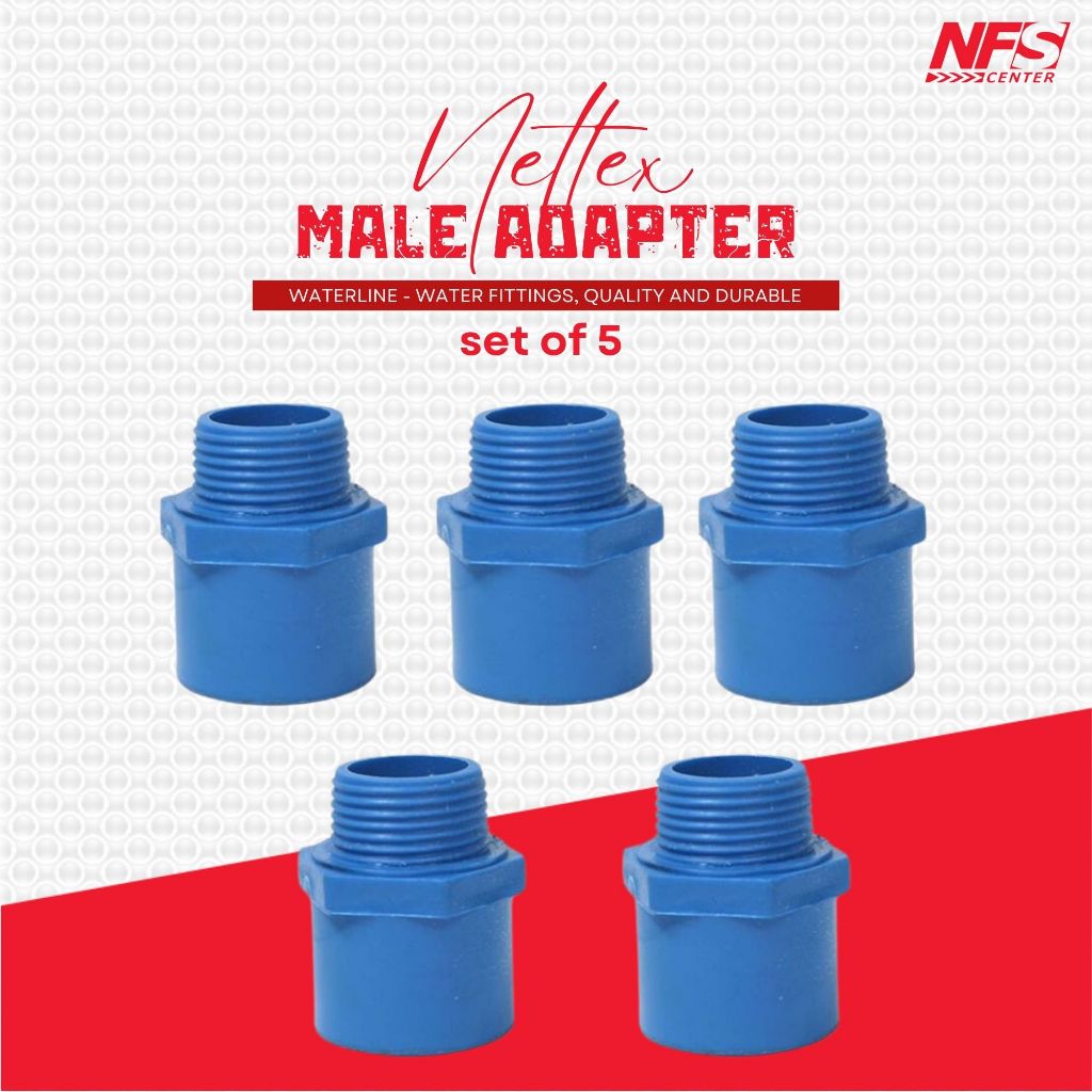 Neltex Male Adapter (Adaptor) set of 5 | Waterline - Water Fittings ...