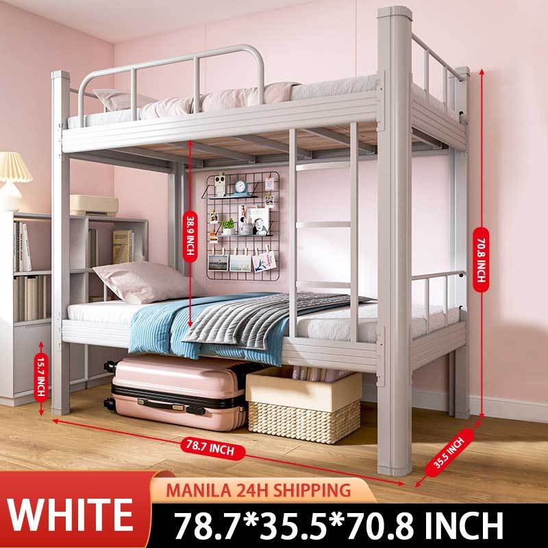 180 * 200 * 90/120CM Loft Bed Frame Double Single Bed Frame Elevated ...