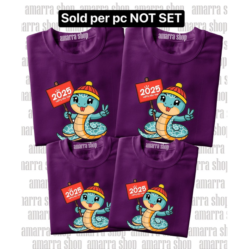 YEAR OF THE SNAKE 2025 T-SHIRT FOR FAMILY T-SHIRT COTTON QUALITY ...