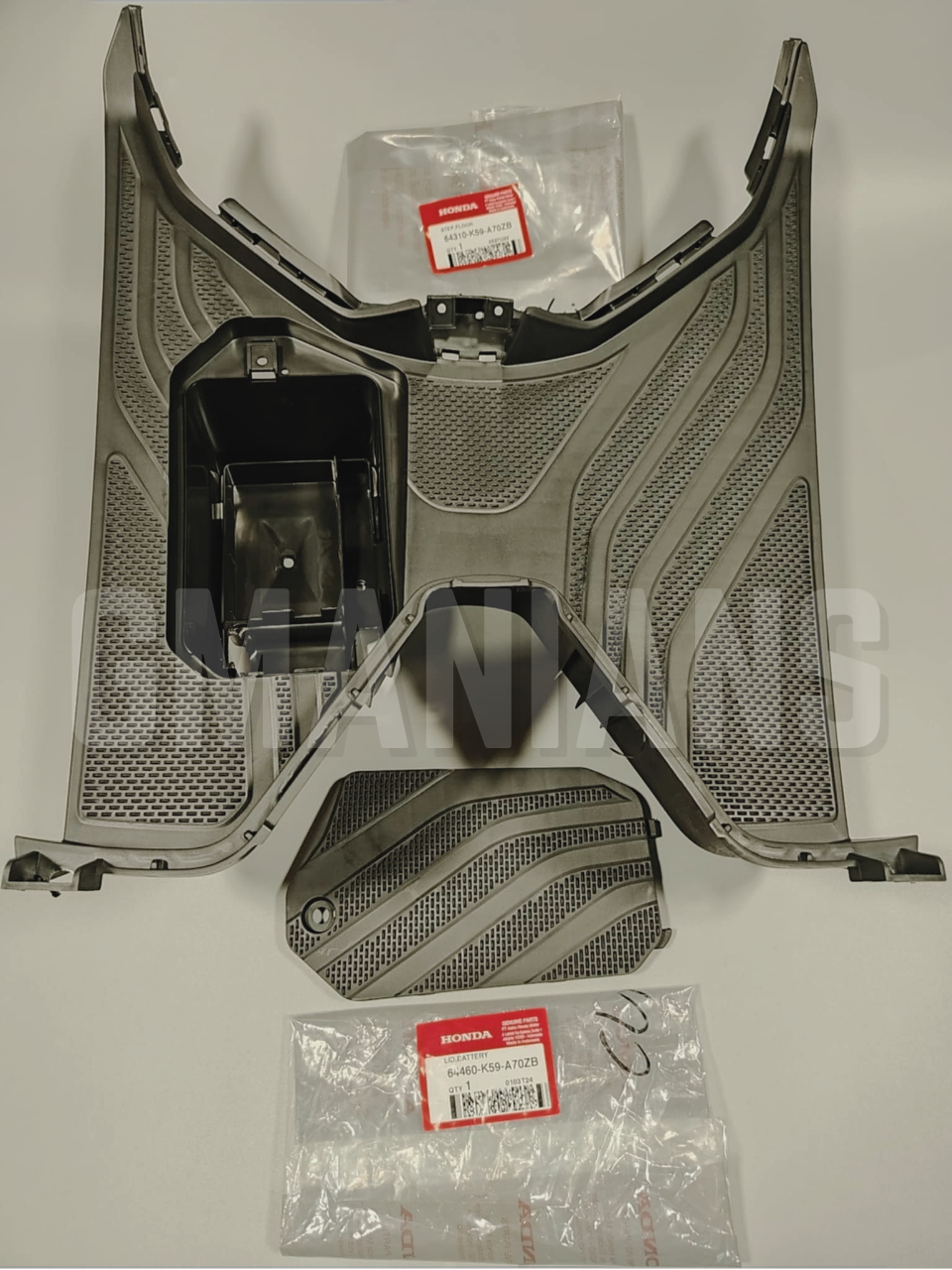 Original Step Floor with Cover for Click 125/ 150 V2 (Foot Board) 64310 ...