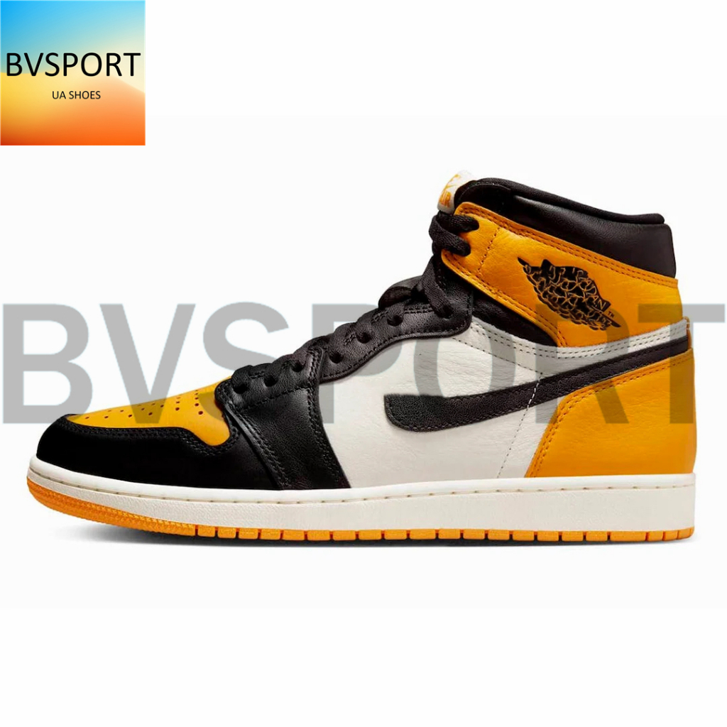 BVSPORT UA Men Sneakers J1 High Yellow Toe Highcut Rubber Shoes For Men ...