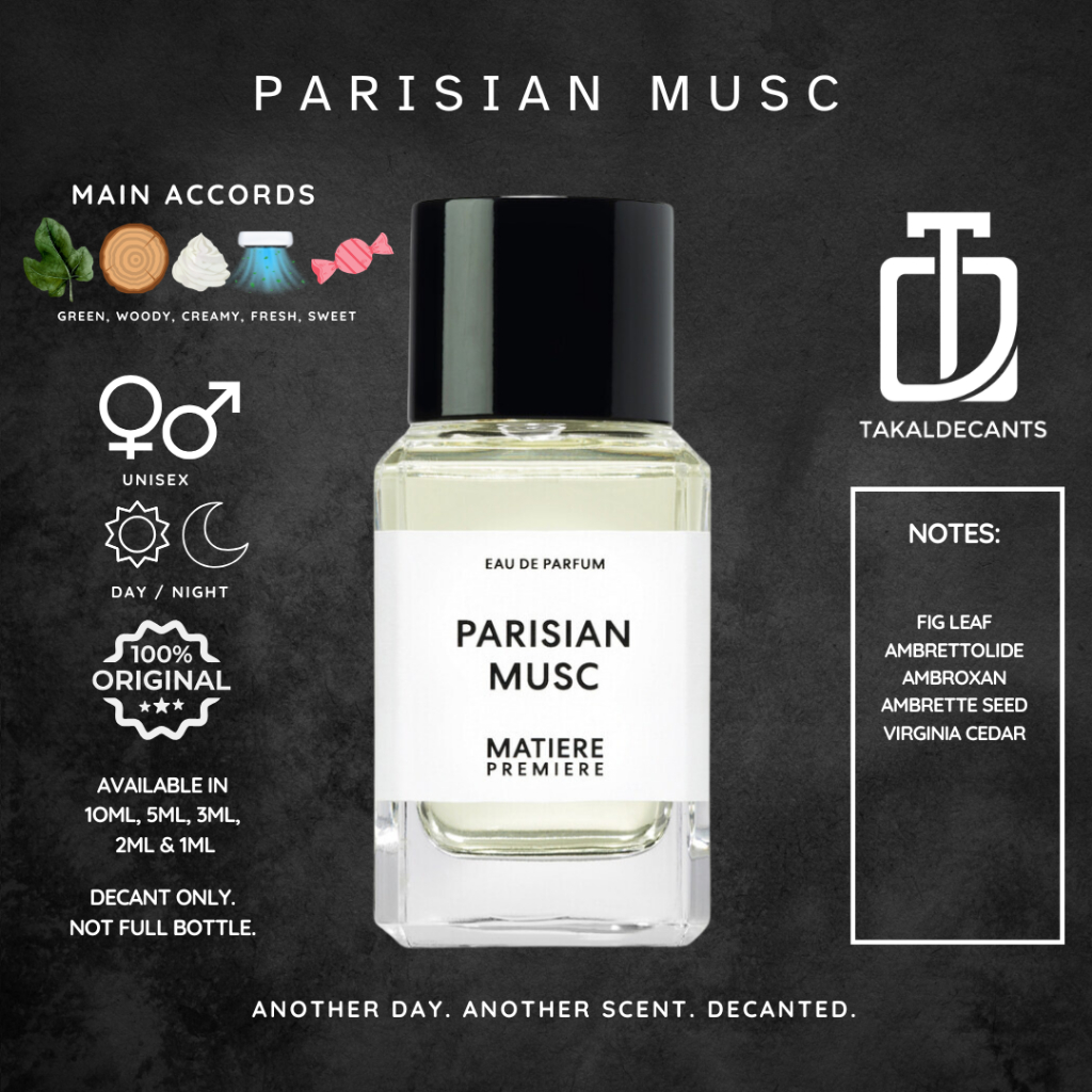 Perfume Decants - Matiere Premiere Parisian Musc (1ml/2ml/3ml/5ml/10ml ...