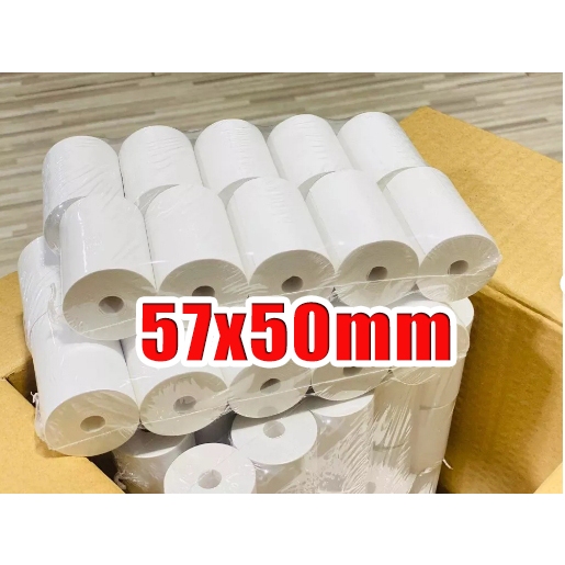 100 rolls 57 x 50mm 57x40mm 57x30 foodpanda Thermal Paper Pos Receipt ...