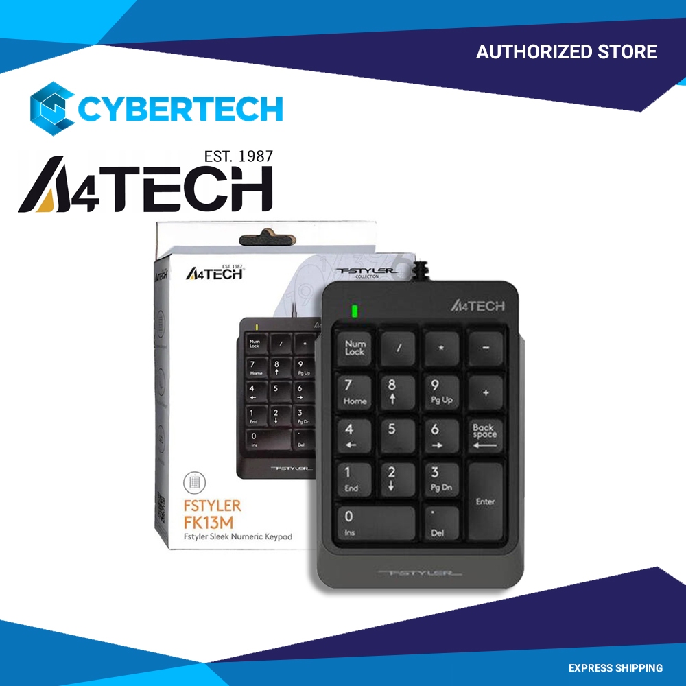 A4Tech Fstyler Fk13m Micro USB Numeric Keypad Black | Shopee Philippines