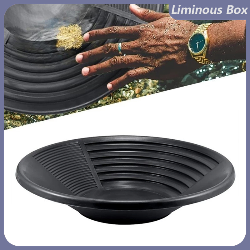 Portable Gold Pan Basin 15inch Plastic Gold Mining Pan Manual Wash Gold ...