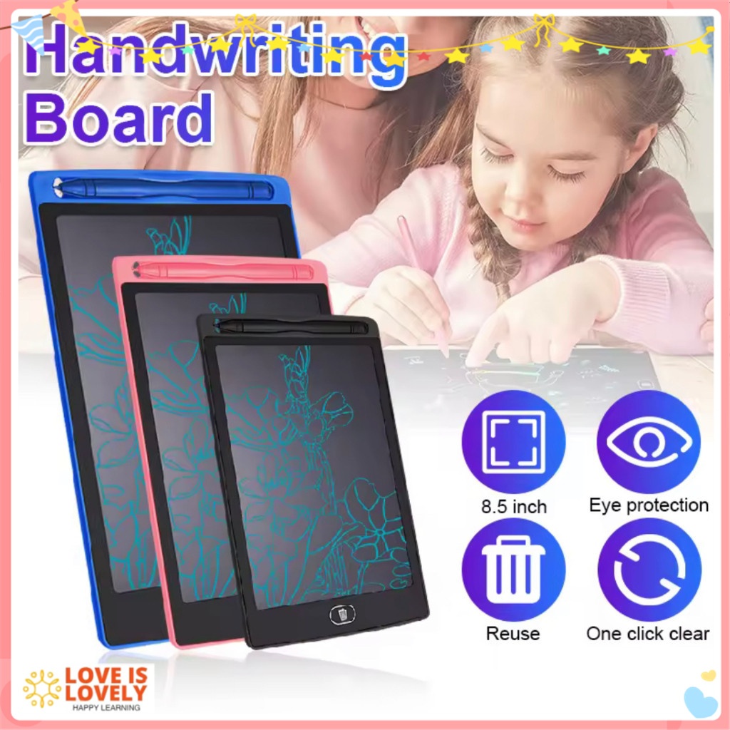 LCD Writing Tablet Writing Board Drawing 8.2/10/12 Inch Portable Write ...