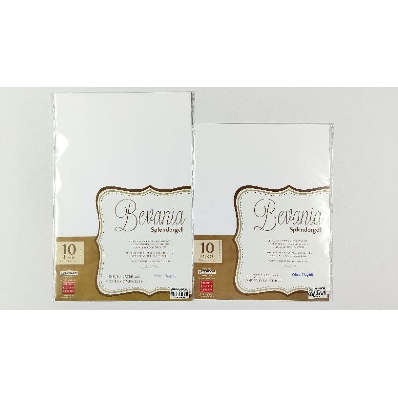 Bevania Splendorgel White Paper Board Vellum 10pcs | Shopee Philippines