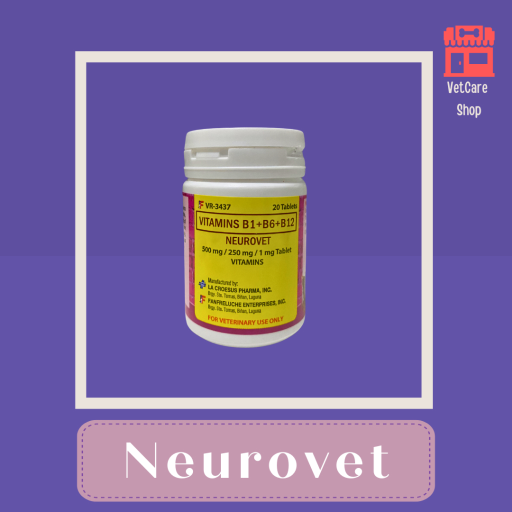 Neurovet (Vitamins B1 + B6 + B12) SOLD PER TABLET | Shopee Philippines