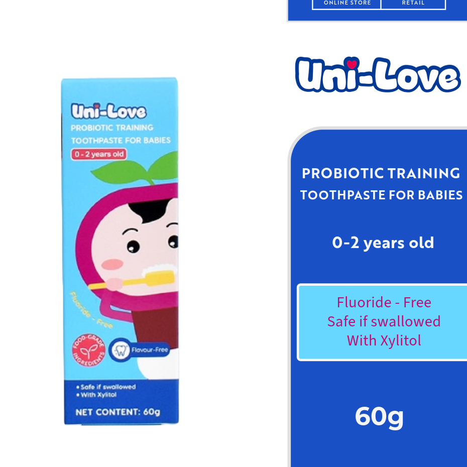 unilove toothpaste for babies 60g | Shopee Philippines