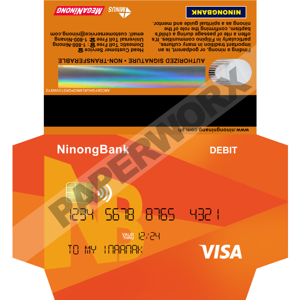 UNIONBANK MONEY ENVELOPE ATM SIZE (BANK ATM ANGPAO) | Shopee Philippines