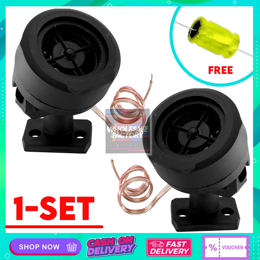 WHOLESALE 700W Small Piezo Tweeter Round Shaped With Stand (PAIR) With ...