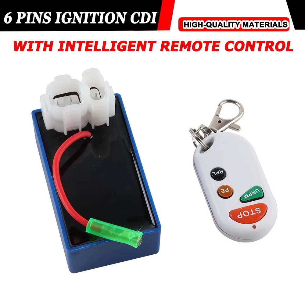 Motorcycle 6 PIN CDI with intelligent remote control CDI For GY6 RUSI ...