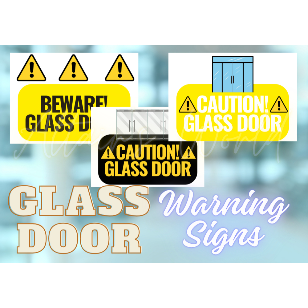 Signage for Business - Glass Door Signage Stickers - Door Sign Sticker ...