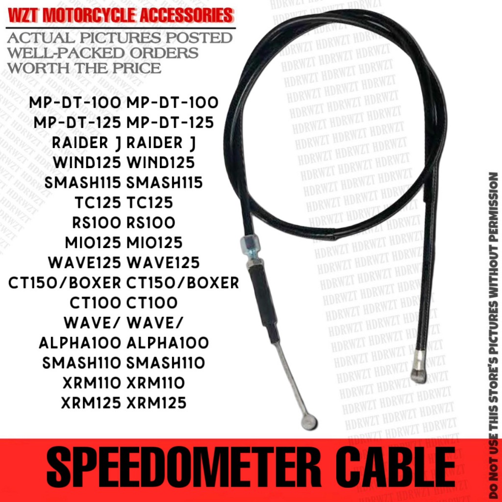 SPEEDOMETER CABLE FOR ANY MOTORCYCLE PARTS ACCESSORIES | Shopee Philippines