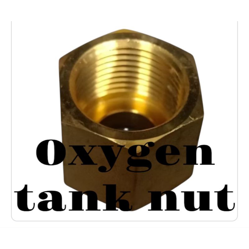 Regulator inlet connector Oxygen tank nut (right threaded) | Shopee ...