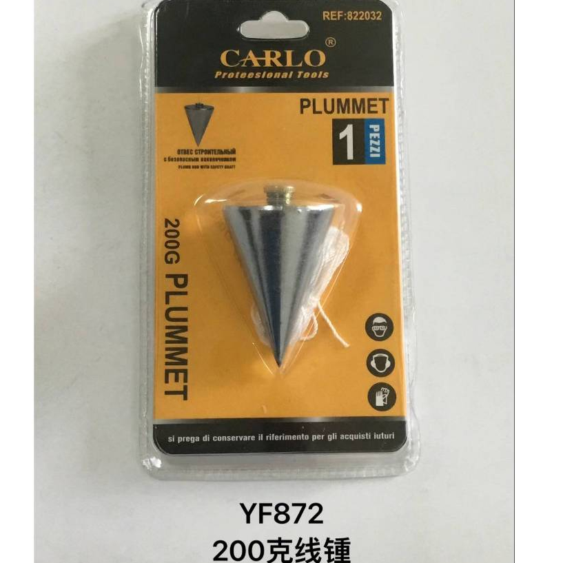 Steel Plumb Bob construction tool 200g/ Plumb Tool Line Vertical Hammer ...