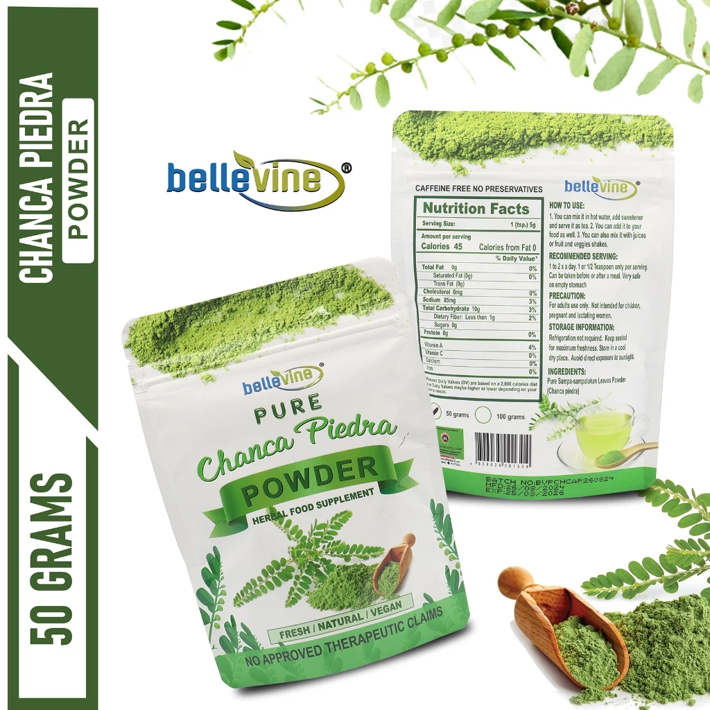 Bellevine Pure Chanca Piedra Food Supplement Powder 50g (Pouch ...