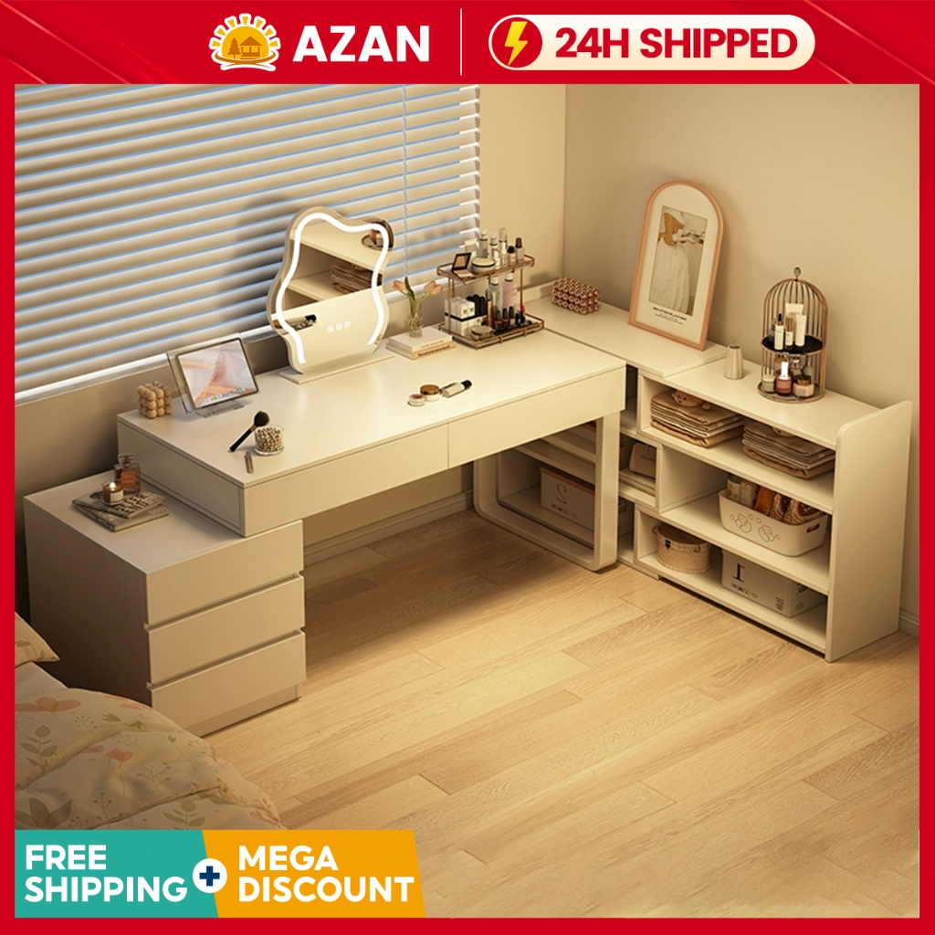 Vanity Table with Mirror Dressing Table Bedroom Minimalist Modern Ins ...