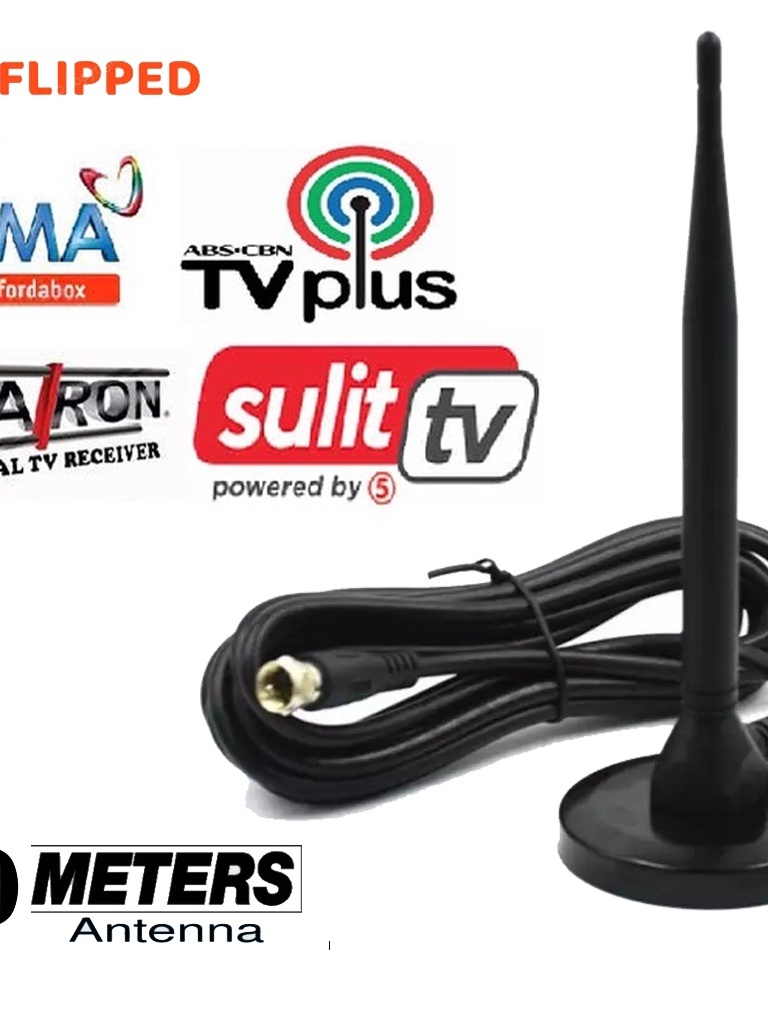 Tvplus-antenna Black Antenna 5Meter/10Meter 5M 10M For TV Set-top Boxes ...