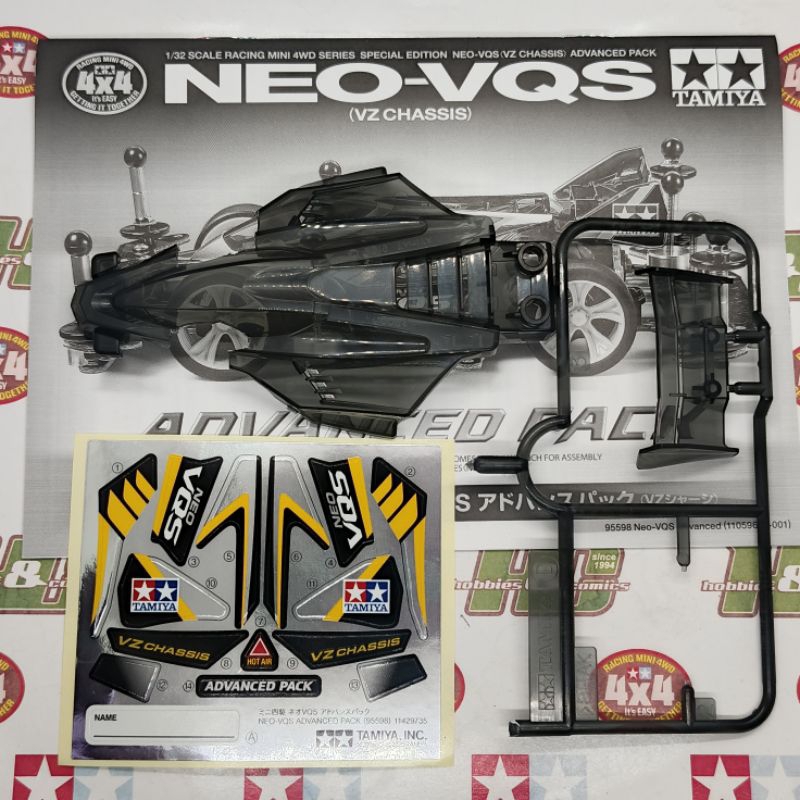 Tamiya Neo VQS Clear Black Fit to FM / CFM cowl only with sticker | Shopee Philippines