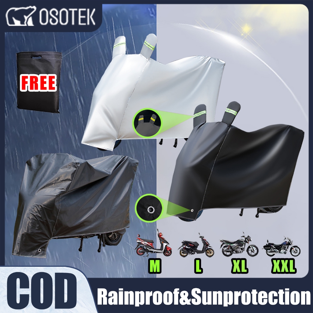 Motorcycle Cover Waterproof UV Protective Outdoor Motor Cover Rainproof ...