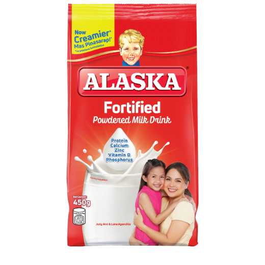Alaska Fortified Powdered Milk Drink 450g | Shopee Philippines