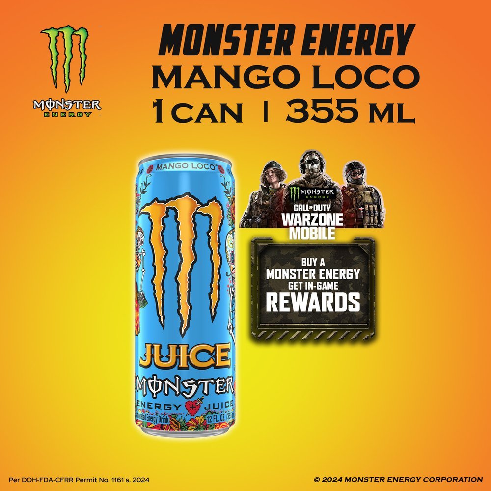 Monster Energy Mango Loco 355mL | Shopee Philippines