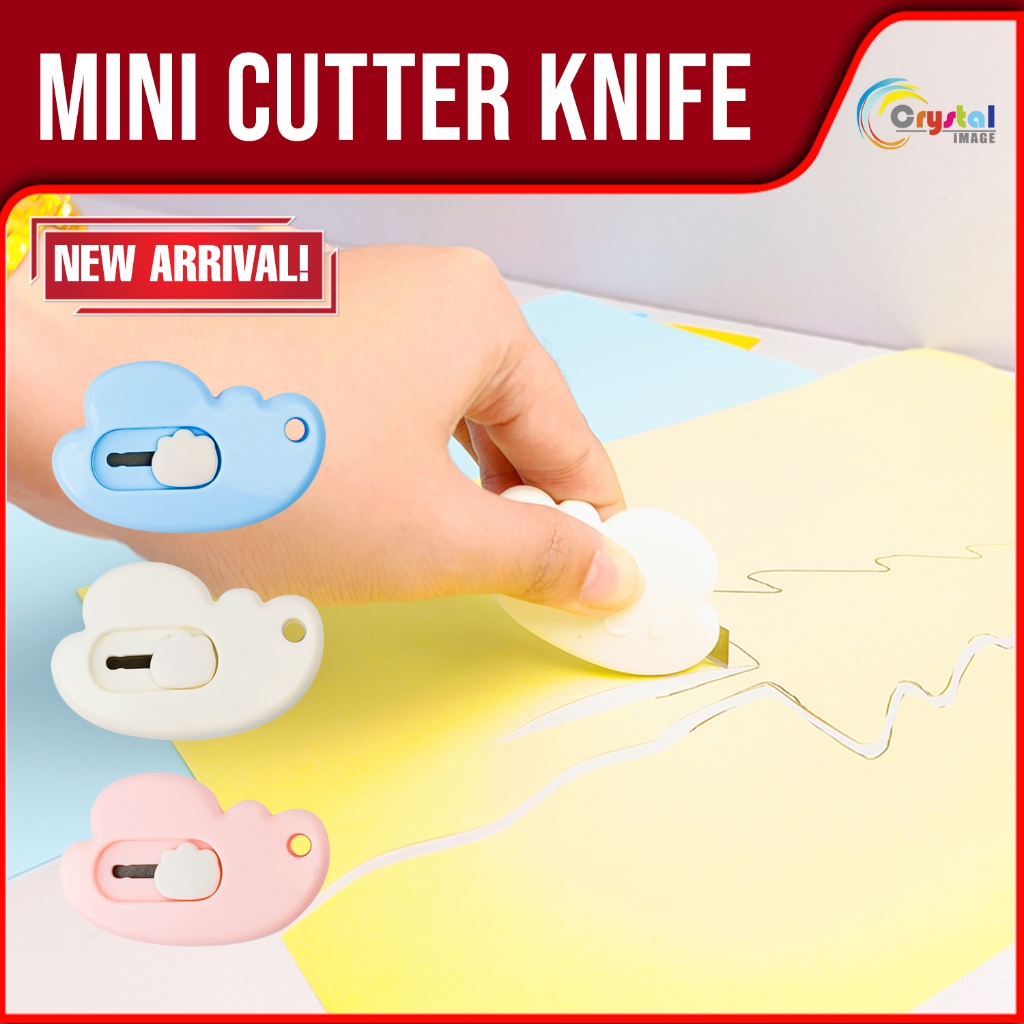 Cute Art Cutter Knife (Mini Cutter Cat Paw Cloud Knife Stationary ...