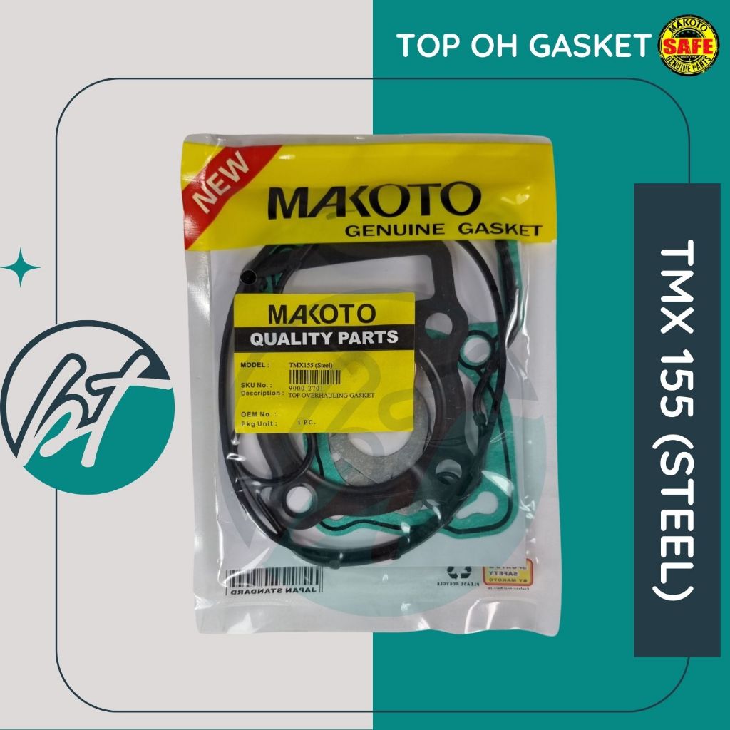 Makoto | Top Overhauling Gasket | TMX 155 (Steel) | Shopee Philippines