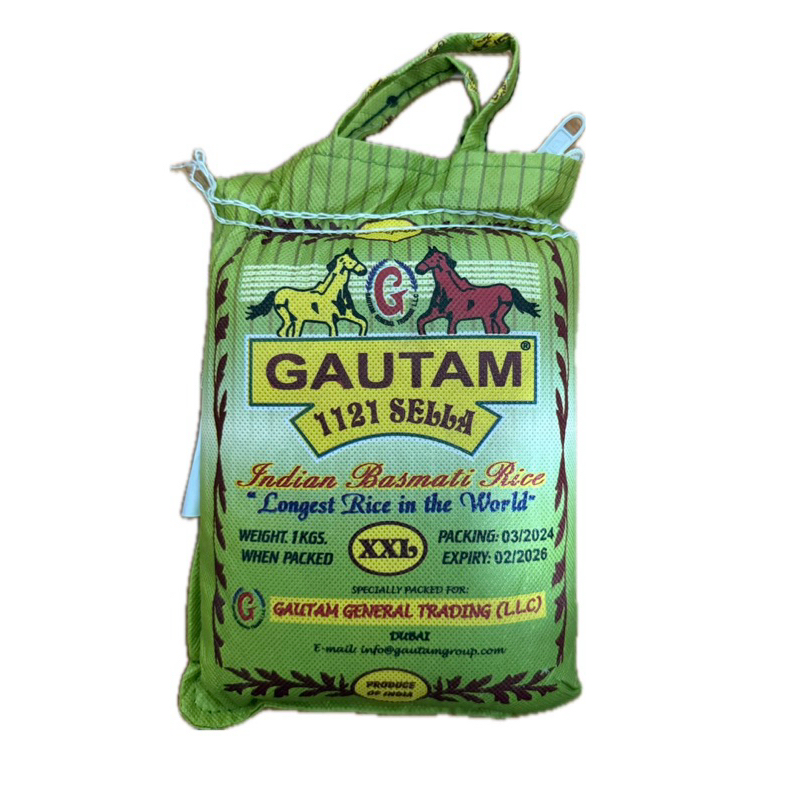 1KG Gautam 1121 Sella Indian Basmati Rice | Shopee Philippines