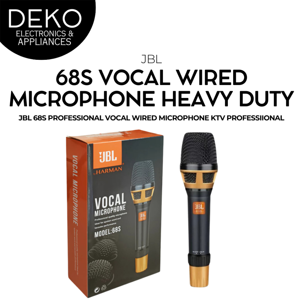 JBL 68S Professional Vocal Wired Microphone Karaoke Videoke Stage ...