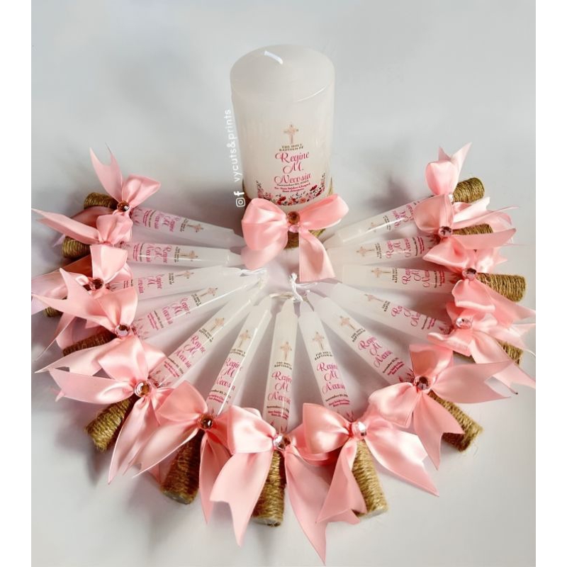 Elegant Customized Personalized Candle for baptism, christening ...